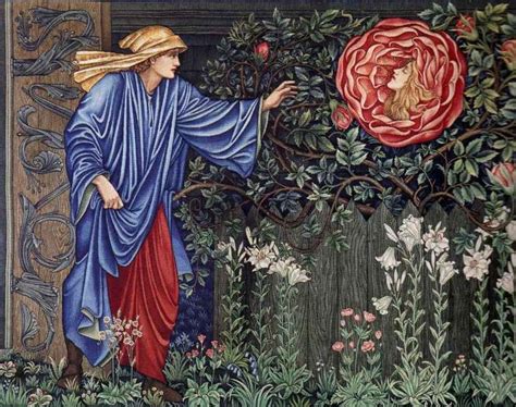Fair Rosamund Medieval Rose Illustration