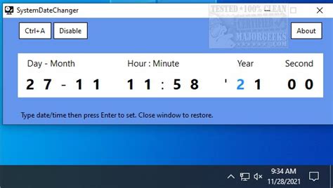 Download SystemDateChanger MajorGeeks