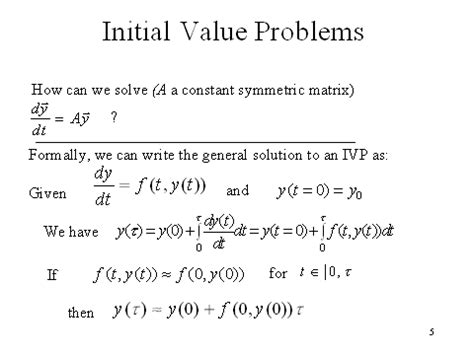 Initial Value Problems