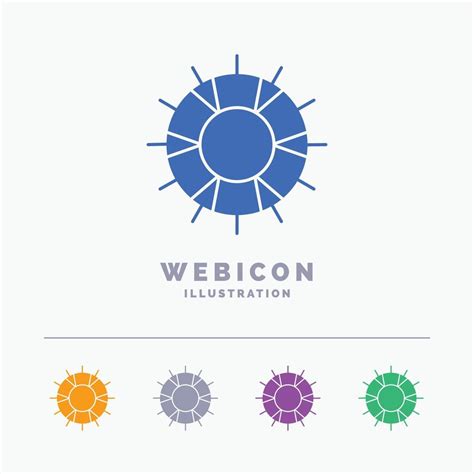 Help Lifebuoy Lifesaver Save Support 5 Color Glyph Web Icon