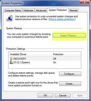 Create A System Restore Point In Windows 7 Pctechguide Com