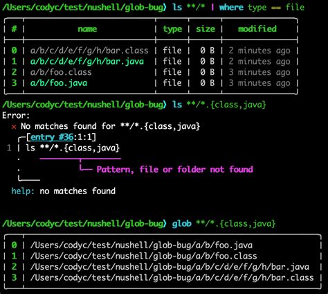 `ls` Glob And `glob` Glob Behave Differently · Issue 7579 · Nushellnushell · Github