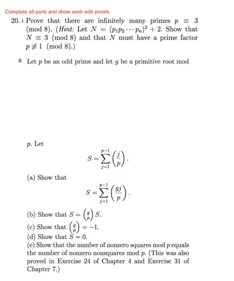 solved prove that there are infinitely many primes p 3 mod