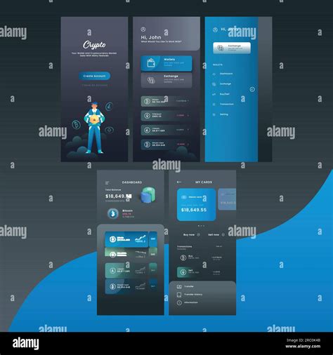 Money Dashboard App Stock Vector Images Alamy