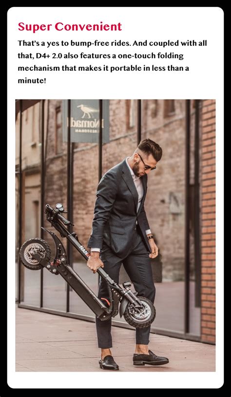 Nanrobot D420 10inch 52v Adult Electric Scooter With Seat Foldable O E Smart Way