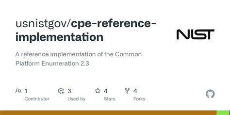 github usnistgov cpe reference implementation a reference