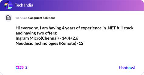 Hi Everyone I Am Having Years Of Experience In Fishbowl