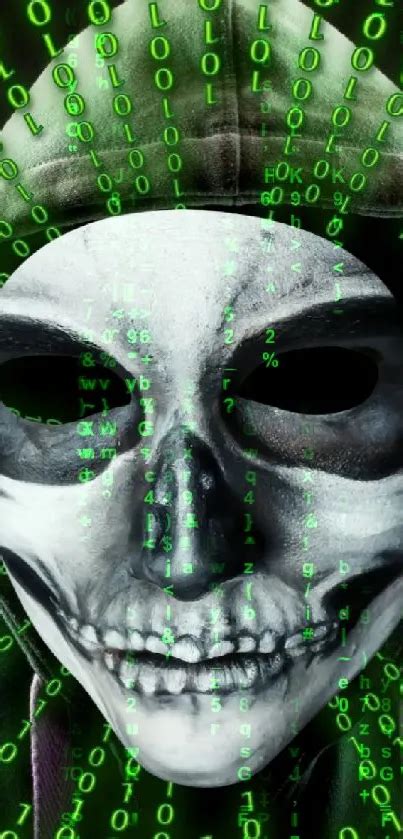 Cyber Hacker Skull Wallpaper Free Download