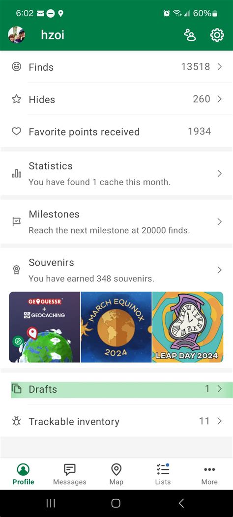 Drafts In The App General Geocaching Topics Geocaching Forums
