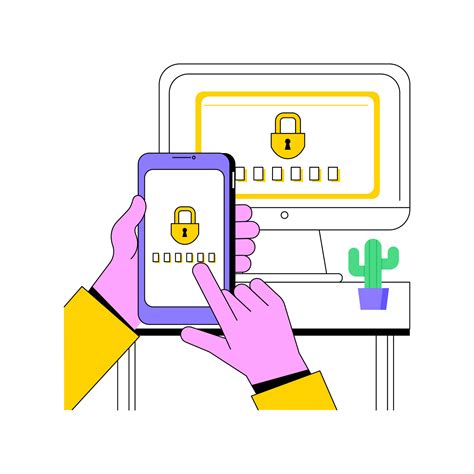 Two Factor Authentication Verification Isolated Cartoon Illustrations 46479421 Vector Art At