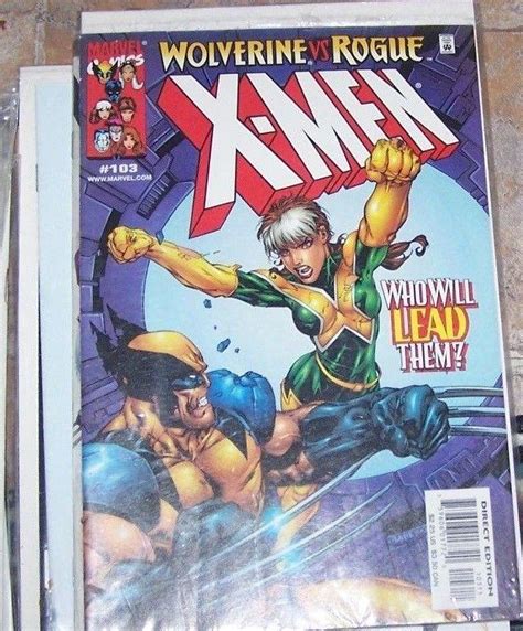 X Men 103 Aug 2000 Marvel Rogue Vs Wolverine Sabertooth Gambit Comic Books Modern Age