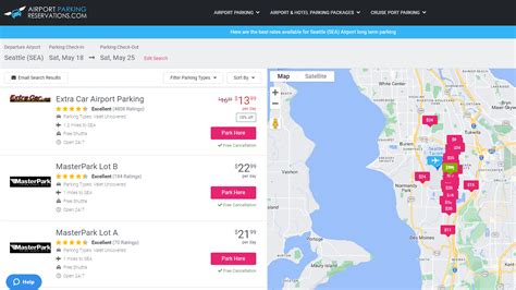 Seatac Airport Parking Map Wallypark Seattle Seatac Airport Parking