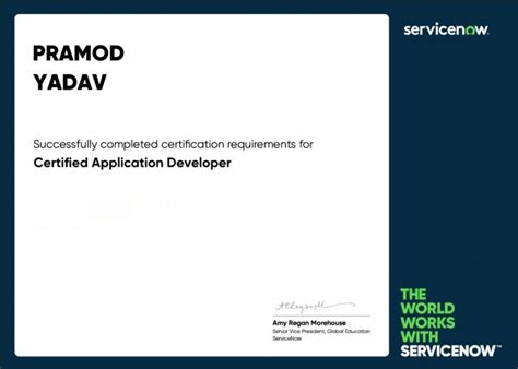Pramod Yadav On Linkedin Servicenow Cad Certification Certified