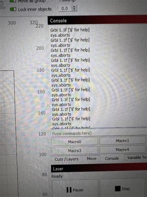 After Entering Gcode License Key Console Keeps Repeating Sysaborts Grbl 11f For Help