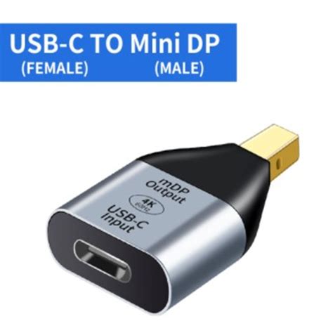 USB C To Mini Displayport Converter Type C Female To Mini Dp Male Adapter OTG Adapter And Adapter