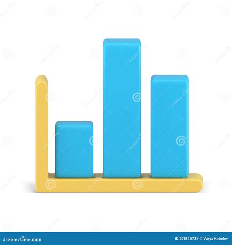 Chart Bar Diagram Statistical Analyzing Infographic Scheme Project Brainstorming 3d Icon Vector