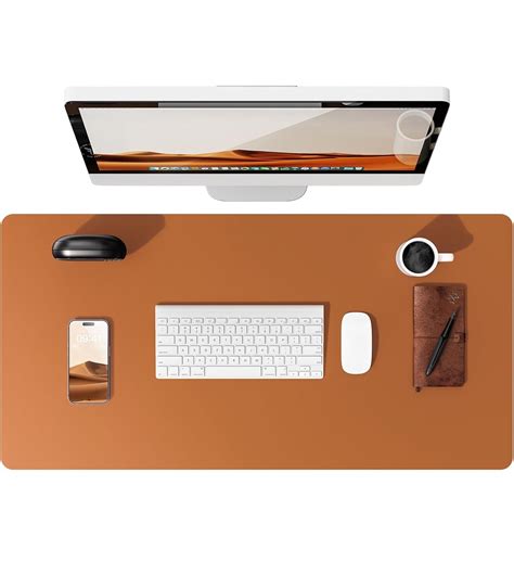 Leather Desk Mat Large Office Desk Pad Computer Grandado
