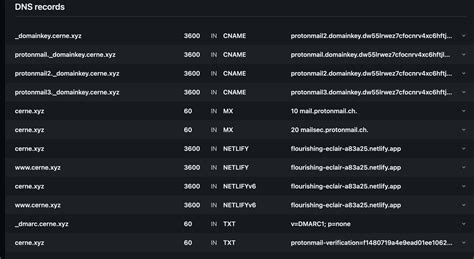 dns dkim cname values for protonmail not working support netlify