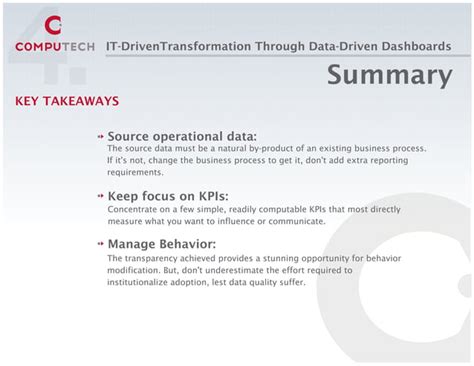Presentation On Data Driven Dashboards Ppt
