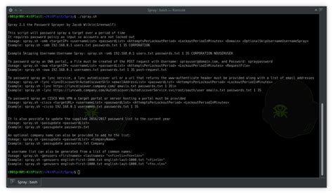 spray a password spraying tool for active directory credentials by