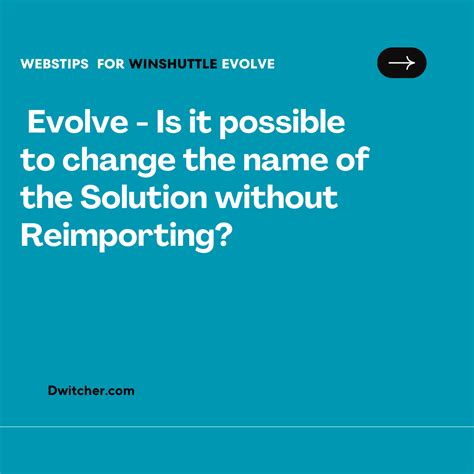 is it feasible to modify the solution name without requiring