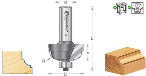 Classical Cove Router Bits Carbide Tipped For Moldings Industrial Quality
