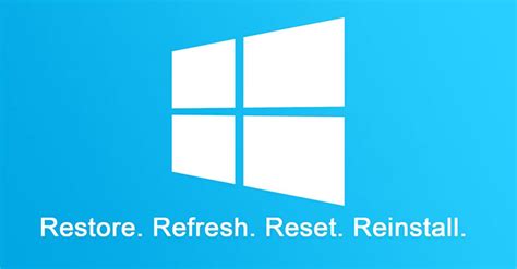 Should Refresh Reset Restore Or Reinstall Windows TipsMake Com