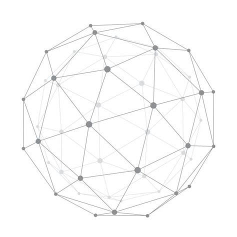 1400 Geometric Polygonal Lines Sphere With Connected Dots Stock Illustrations Royalty Free