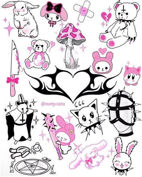 Pin De Cherry En Tattoo Inspo Tatuajes De Hello Kitty Tatuajes