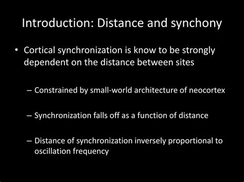 Ppt The Spatial Extent Of Cortical Synchronization Modulation By