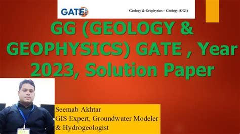 2023 Geology Geophysics Solved Question Paper Pdf Seemab Akhtar