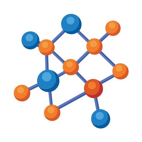 Modelo De Estrutura Molecular Isolado Em Fundo Branco Conceito De