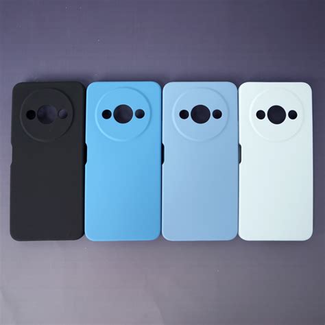 For Redmi A3 Back Cover Liquid Silicone Protective Luxury Shockproof Phone Case Cover For Redmi