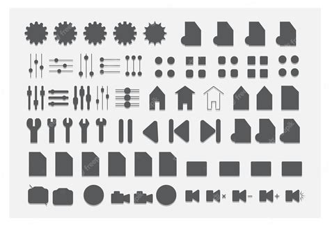 Premium Vector Set Of Ux Ui Web Icons Set Outline Icon Collection