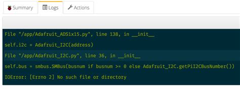 ioerror [errno 2] no such file or directory when using i2c product