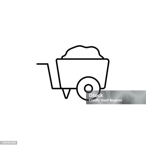 휠 배로우 건설의 빌딩 라인 벡터 디자인 웹 사이트 배너 및 방문 페이지 헤더 타임 라인 인포 그래픽에 대한 프리젠 테이션