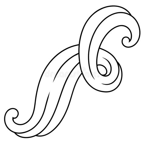 Wave Line Curl Monochrome Stripes Black And White Texture Stock Vector Illustration Of Vector