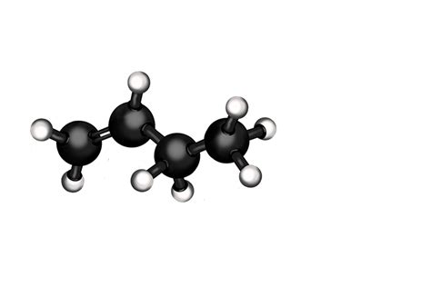 The Molecular Structure Of Butene And Formula Structure