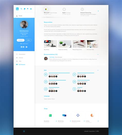 Linkedin Redesign On Behance