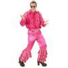 Roze Disco Broek Heren Met Pailetten En Riem