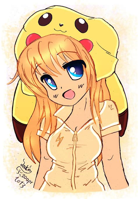 Pikachu Girl By Joakaha On Deviantart