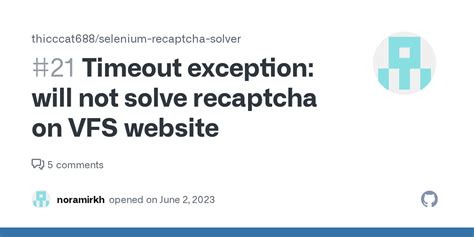 Timeout Exception Will Not Solve Recaptcha On Vfs Website · Issue 21 · Thicccat688selenium