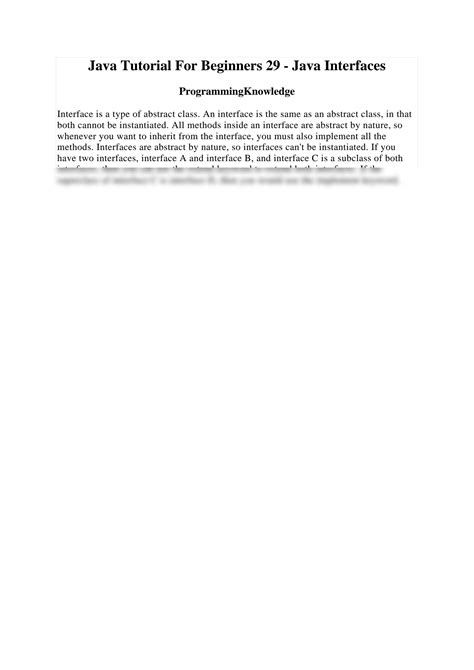 Solution Java Tutorial For Beginners 29 Studypool