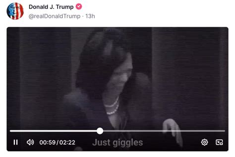 Trump Posts Video Implying Kamala Harris Performed Oral Sex For