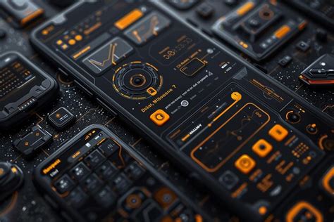 Ui Design Proposal For Smartphone Dark Theme Premium Ai Generated Image