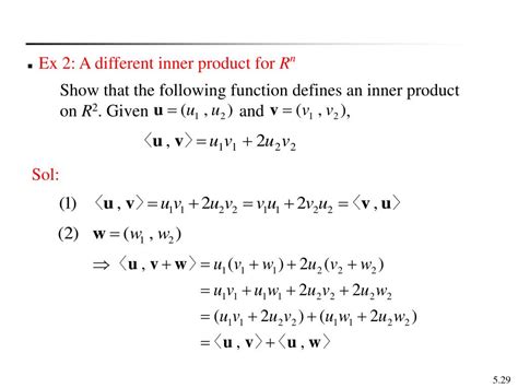PPT Chapter Inner Product Spaces PowerPoint Presentation Free Download ID