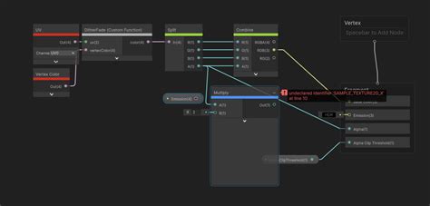 Custom Node In Shader Graph Only Working If Directly Connected To