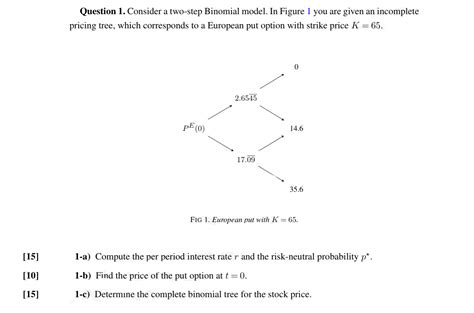 Question Consider A Two Step Binomial Model In Chegg