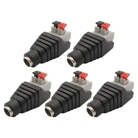 5 5x2 1mm Dc Male Female Wire Connector No Screws Dc Power Plug Adapter
