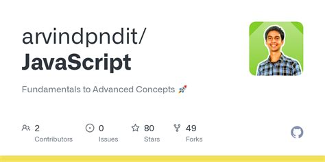 Github Arvindpnditjavascript Fundamentals To Advanced Concepts 🚀